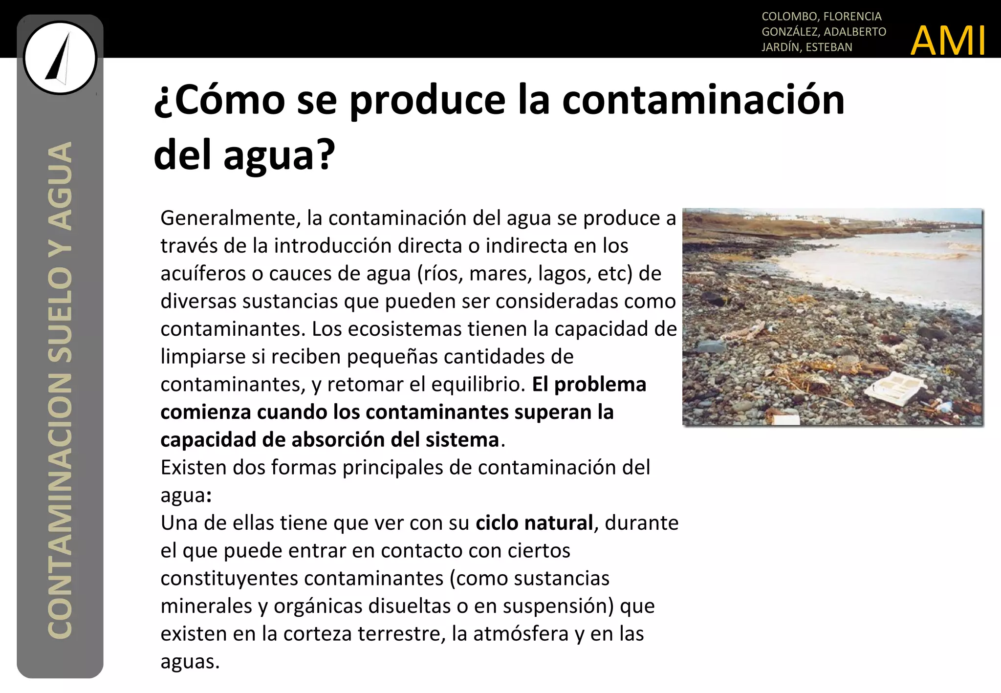 Contaminacion de suelos y agua | PPT | Agriculture | Industries