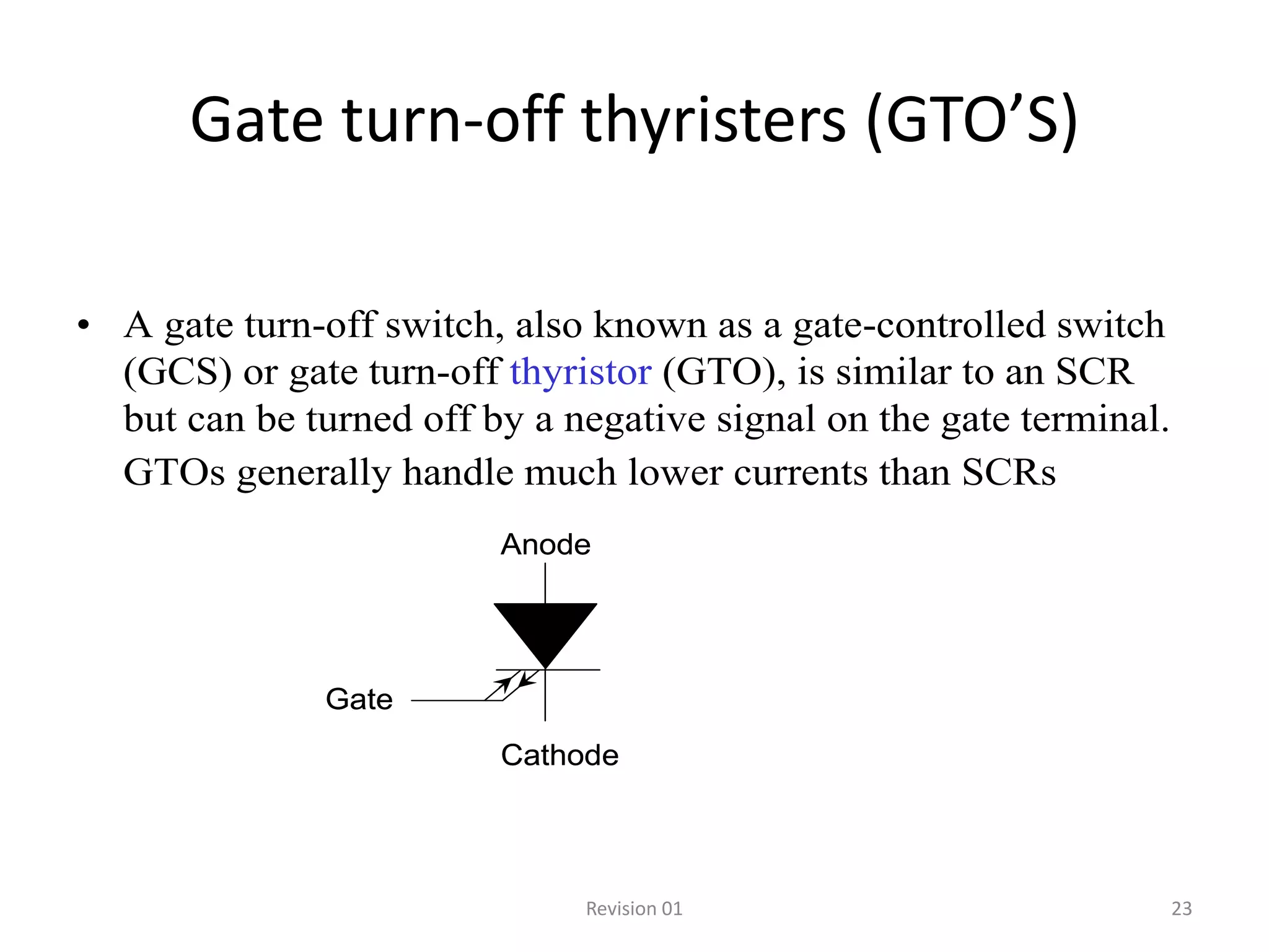 Power control devices | PPTX