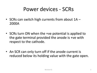 Power control devices | PPTX