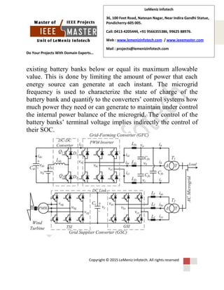 Power control in ac isolated microgrids with renewable energy sources ...