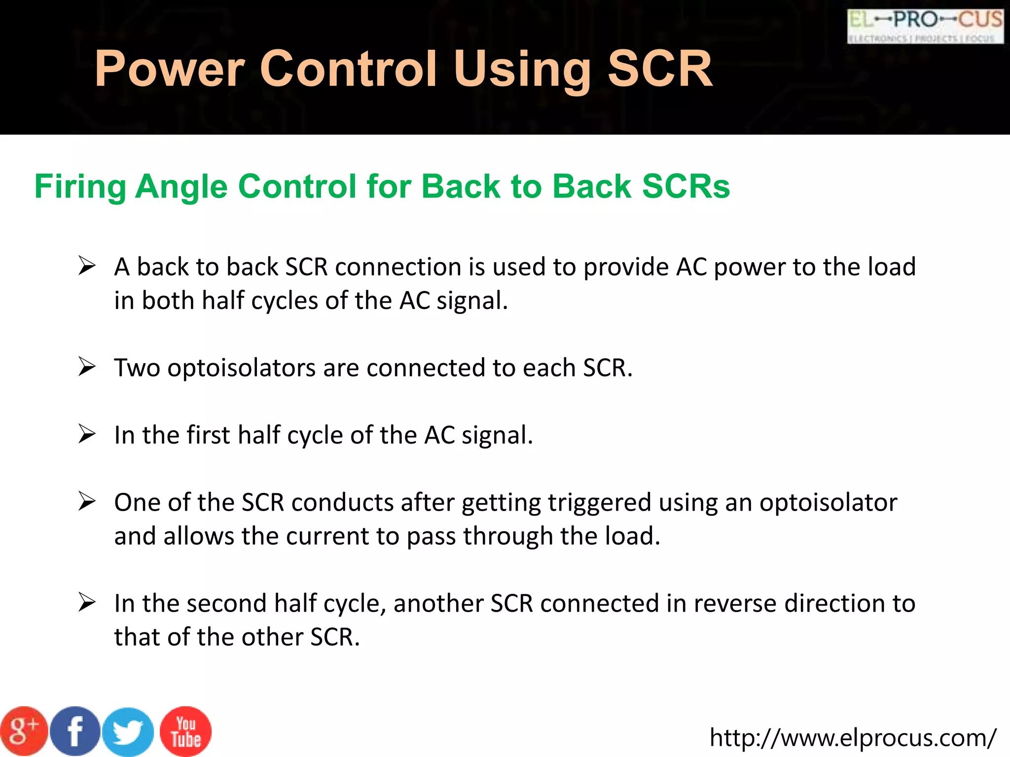 Understanding SCR Power Controls and Types of SCR Firing | PPTX