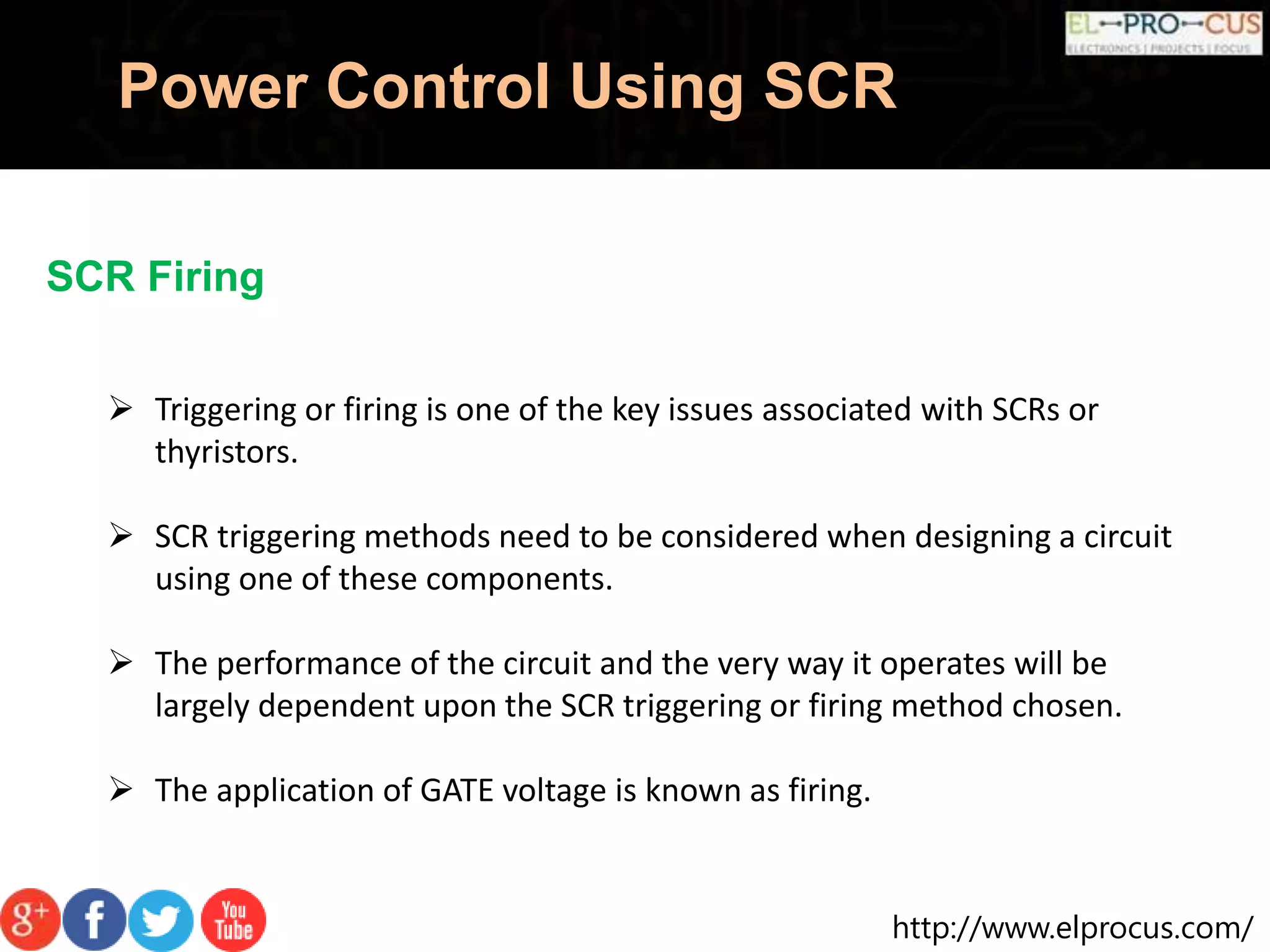 Understanding SCR Power Controls and Types of SCR Firing | PPTX