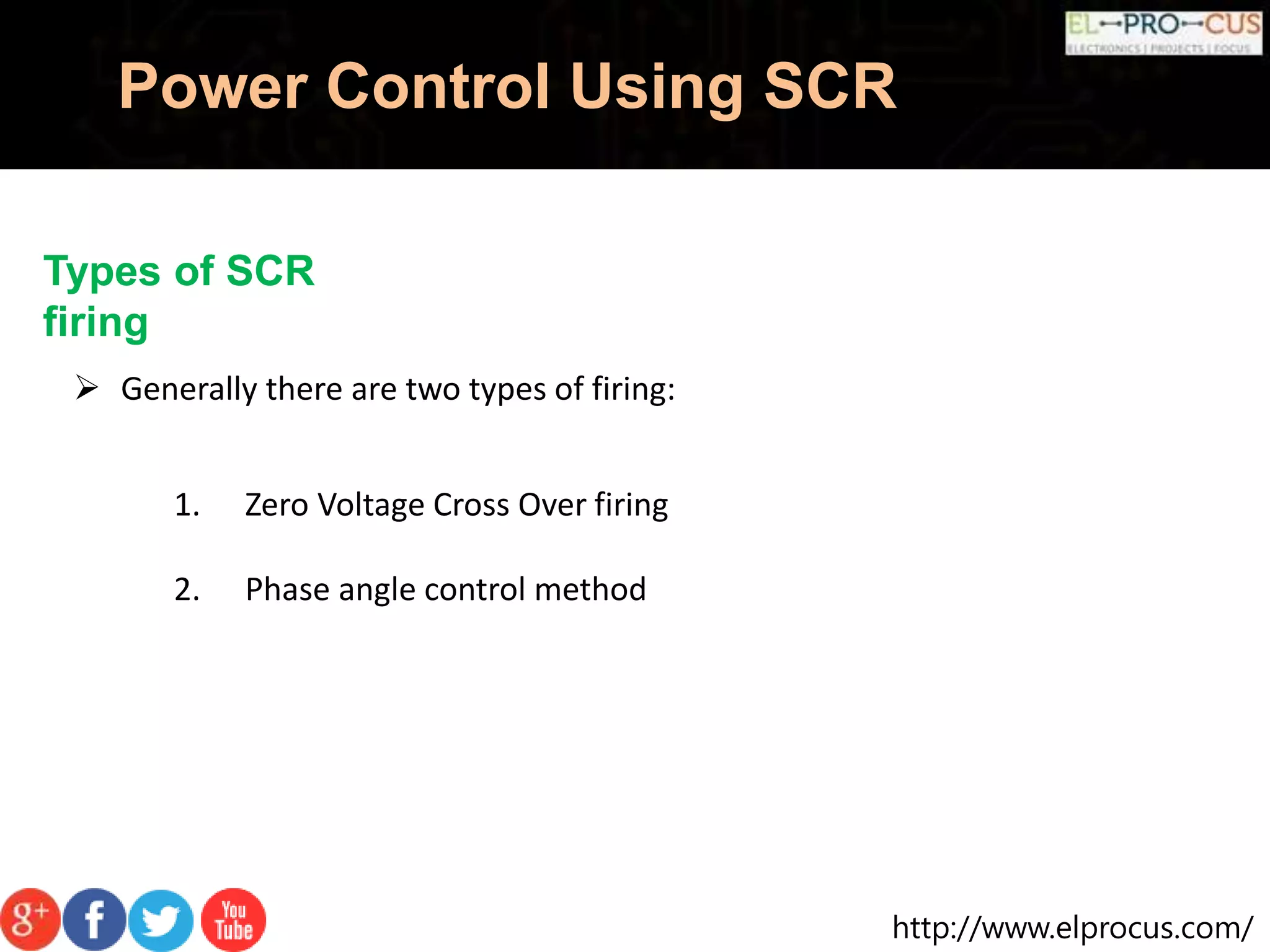 Understanding SCR Power Controls and Types of SCR Firing | PPTX