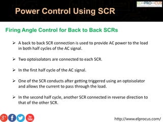 Understanding SCR Power Controls and Types of SCR Firing | PPTX