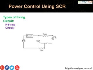 Understanding SCR Power Controls and Types of SCR Firing | PPTX