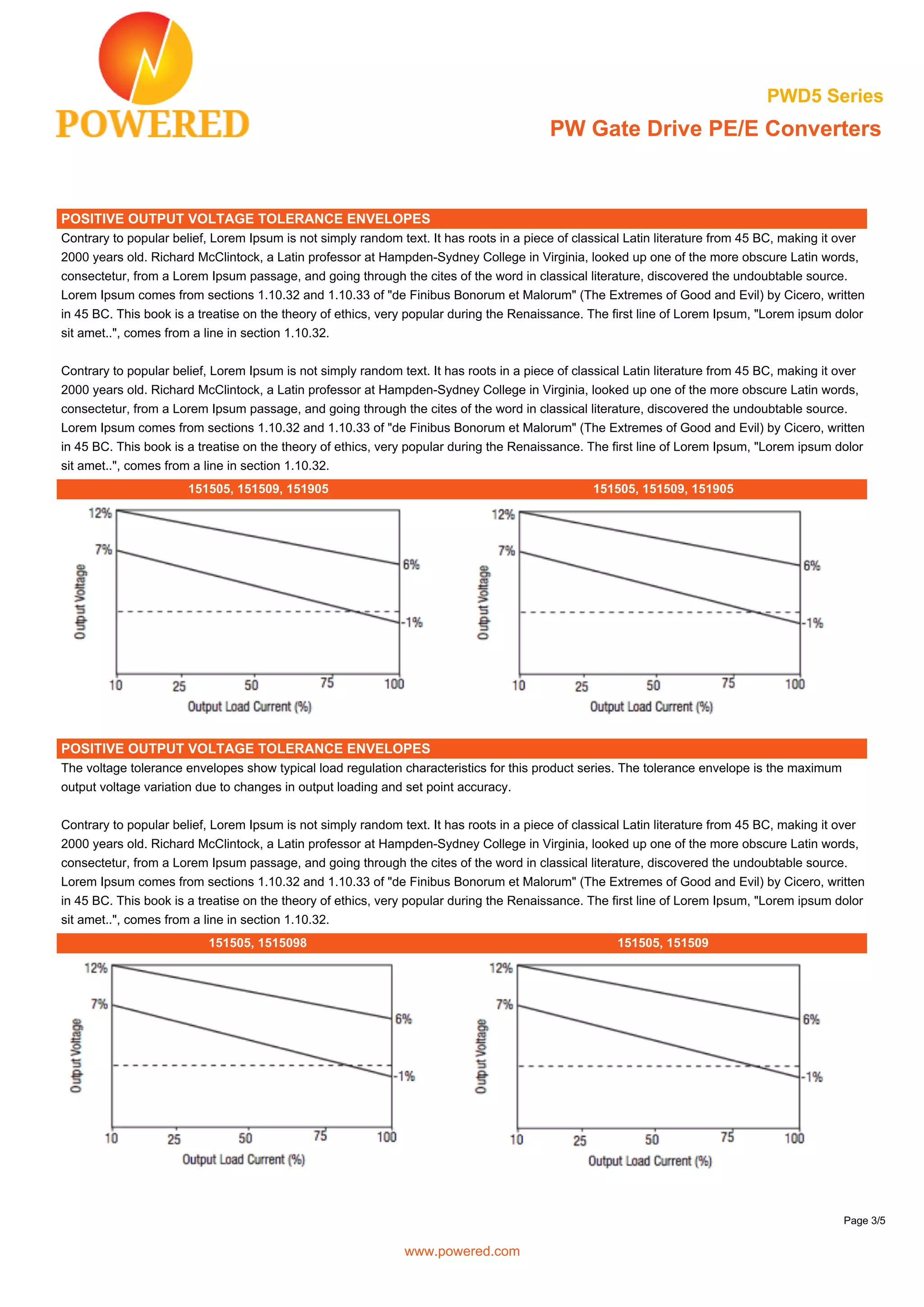 Power Converter Data Sheet Template | PDF
