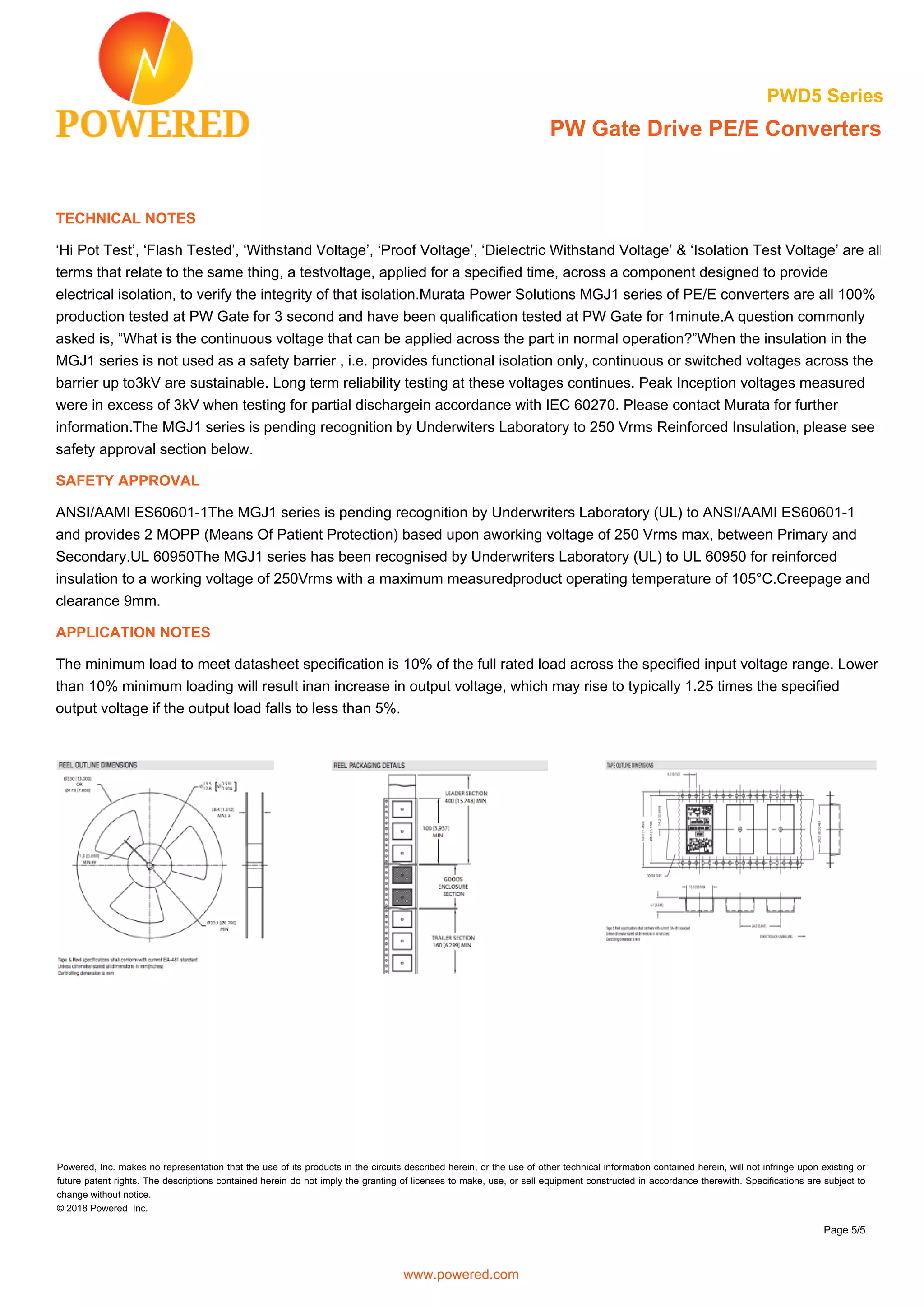 Power Converter Data Sheet Template | PDF