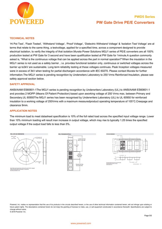 Power Converter Data Sheet Template | PDF
