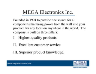Power Cord by Mega Electronics | PPT