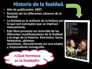 Historia de la Fealdad | PPTX