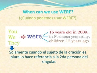 Power de gonzalo fernandez .ingles was were | PPTX