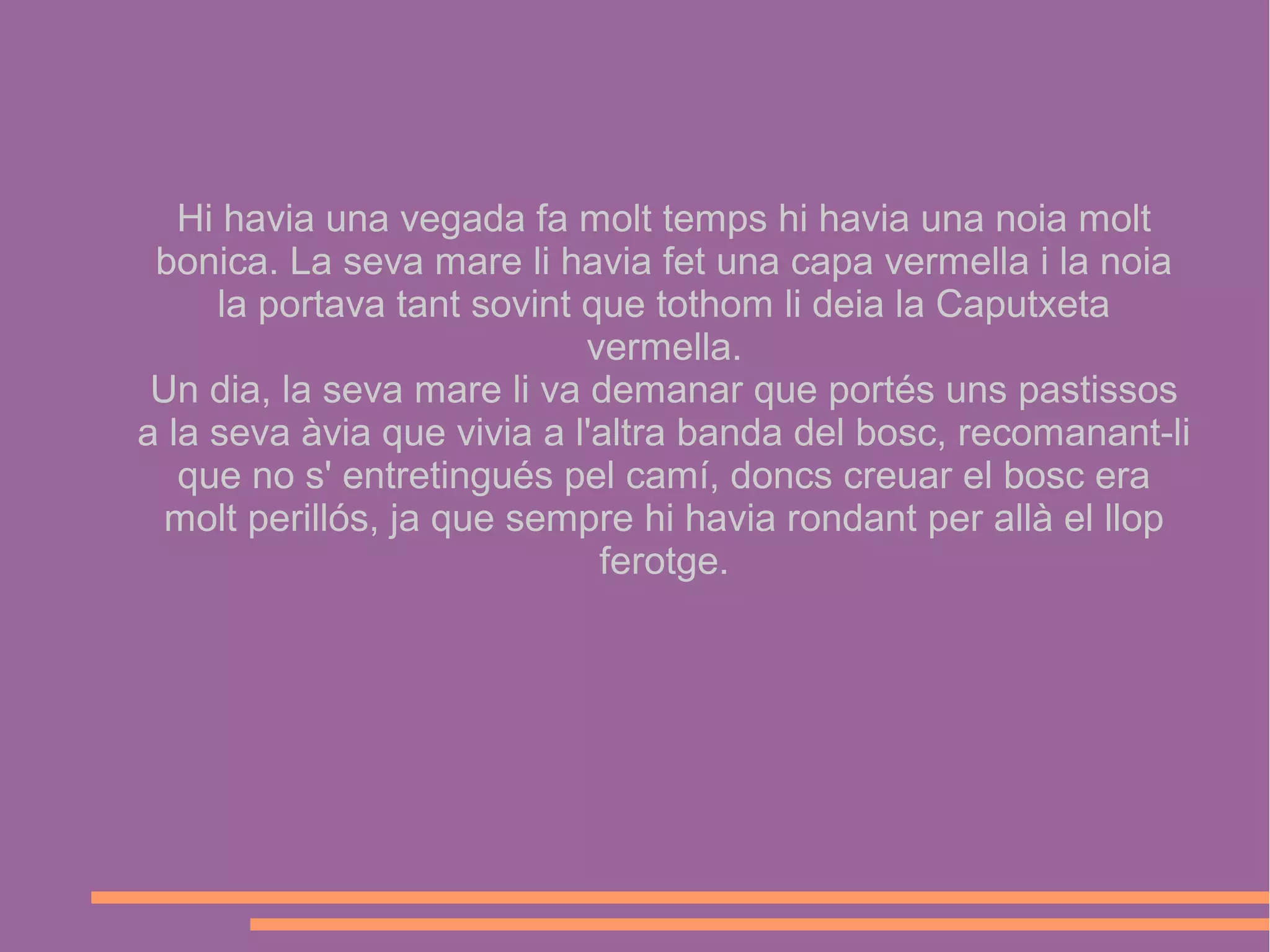 Power de la caputxeta vermella modificat | ODP