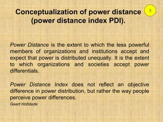 Power distance. Presentation.ppt