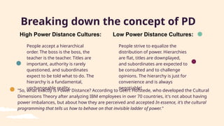 Power Distance - Geert Hofstede's Cultural Dimension theory | PPTX