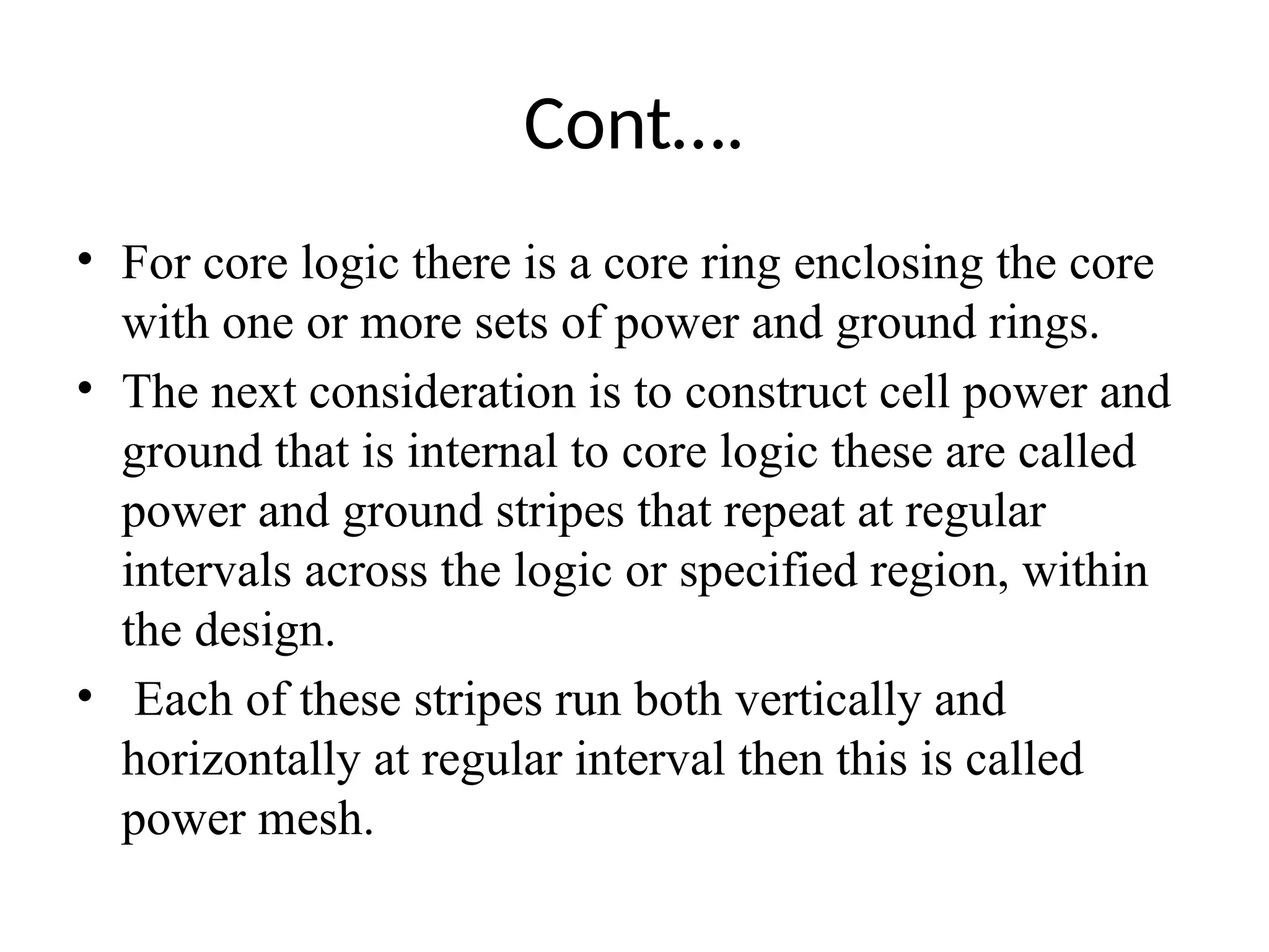 Power Distribution in the vlsi structure | PPTX
