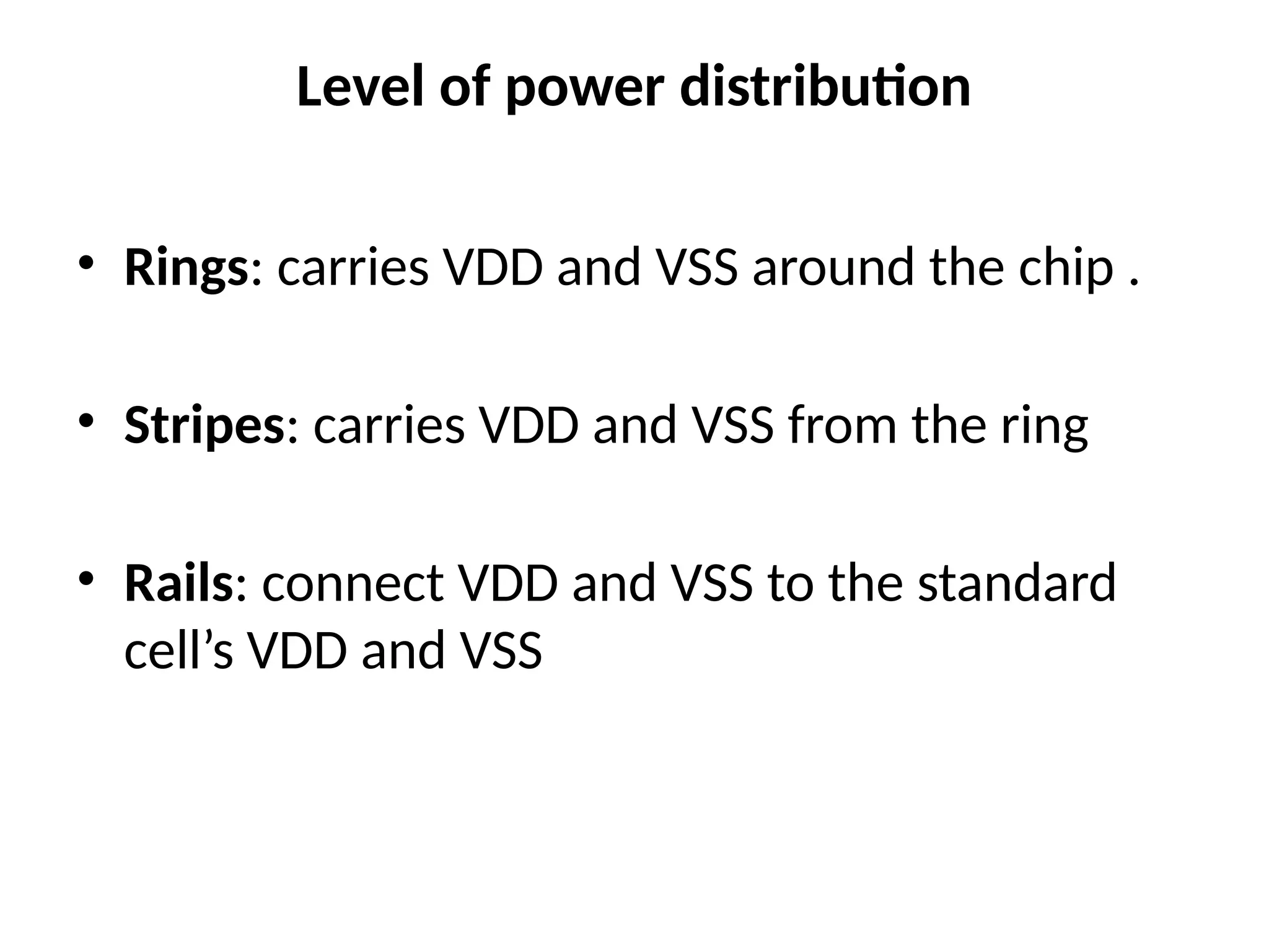 Power Distribution in the vlsi structure | PPTX