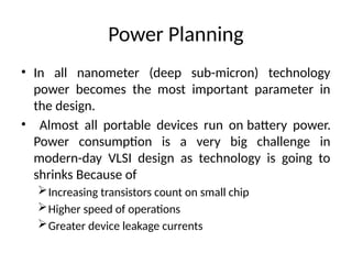 Power Distribution in the vlsi structure | PPTX