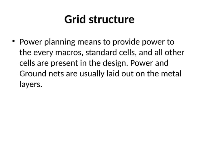 Power Distribution in the vlsi structure | PPTX