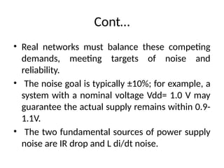 Power Distribution in the vlsi structure | PPTX