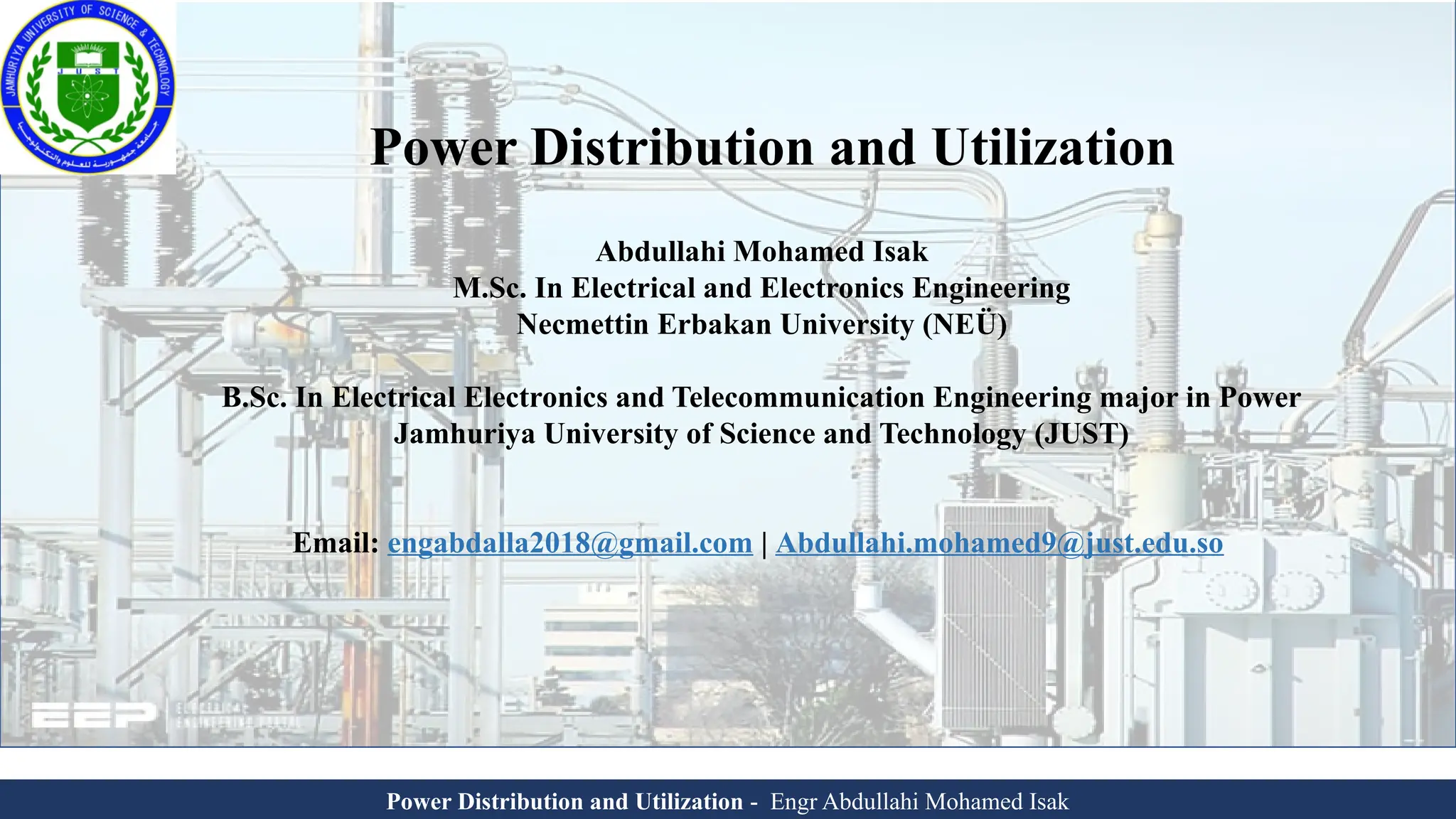 Power Distribution and Utilization 3.pptx