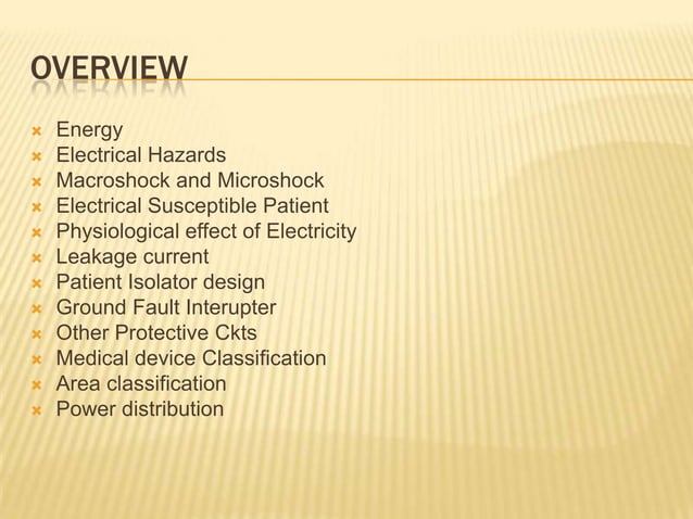 Power and Electrical Safety in Hospitals | PPTX