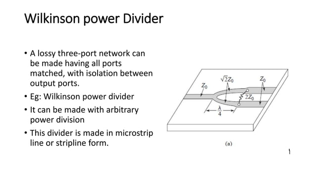 power dividers and directional couplers.pptx | Internet of Things ...