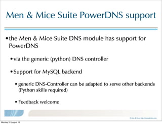 PowerDNS Webinar | PPT