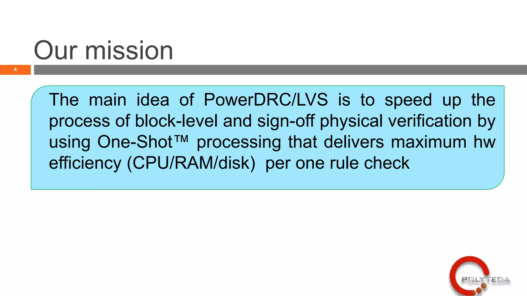 POLYTEDA PowerDRC/LVS overview | PPT