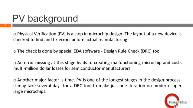 POLYTEDA PowerDRC/LVS overview | PPT