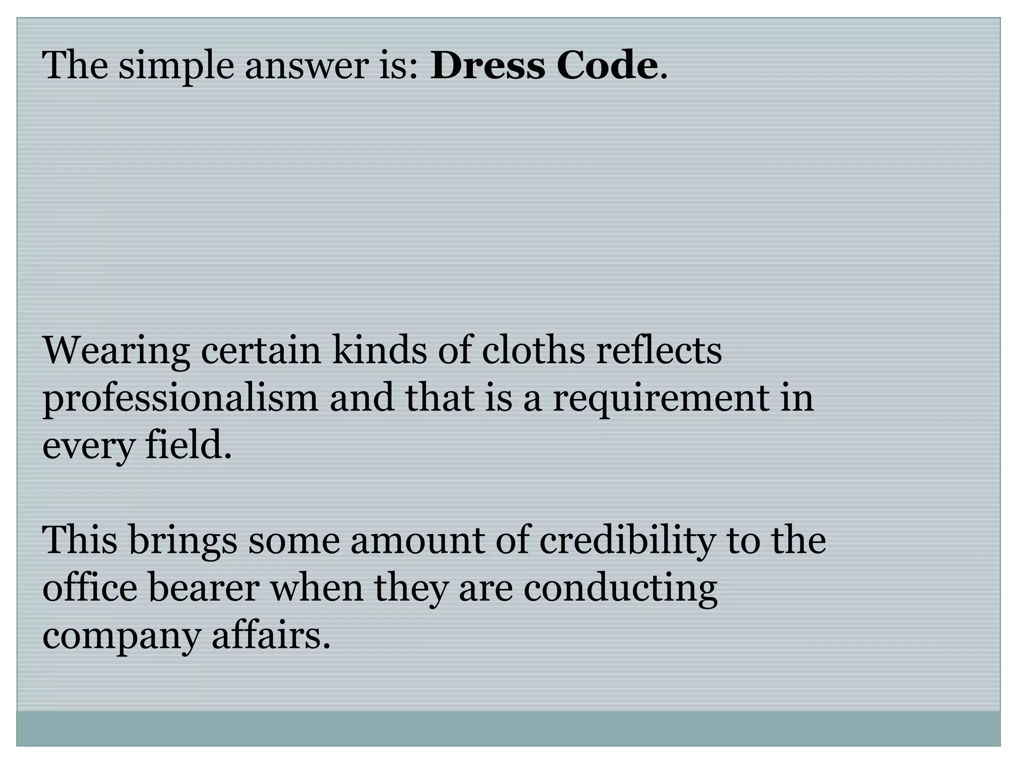 Power Dressing For CAs | PPTX
