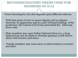 Power Dressing For CAs | PPTX