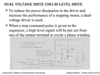 Power driver circuits of stepper motor | PPT