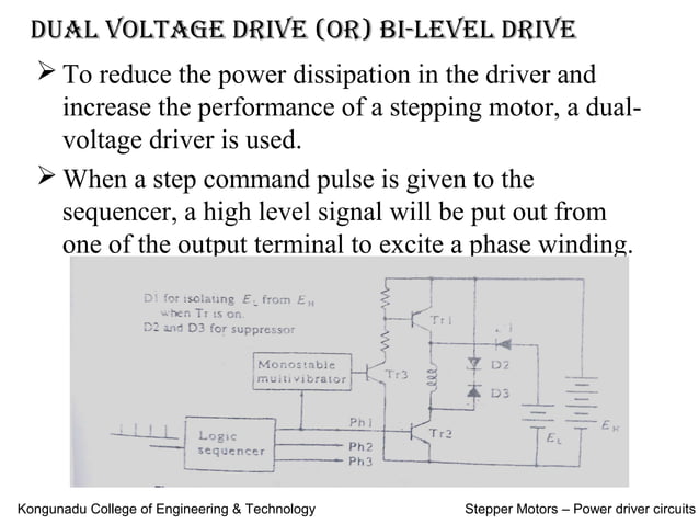 Power driver circuits of stepper motor | PPT