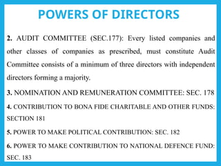 Power & Duties of Directors under company law .pptx