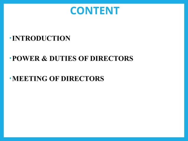 Power & Duties of Directors under company law .pptx