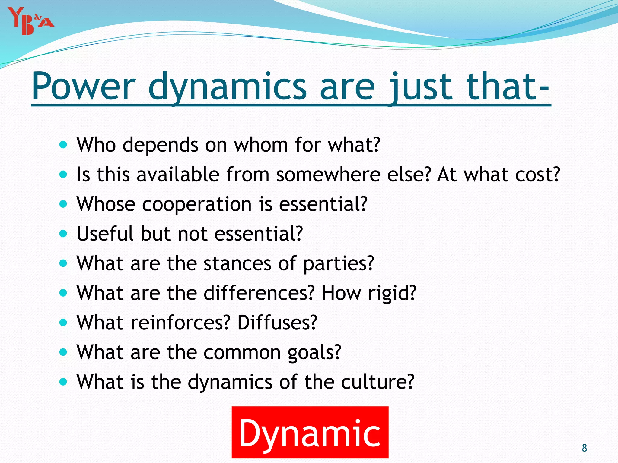 Power dynamics | PPTX