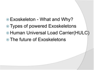 Powered exoskeleton | PPSX