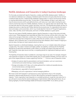 Apache Cassandra performance advantages of the new Dell PowerEdge C6620 ...