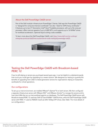 Speeding time to insight: The Dell PowerEdge C6620 with Dell PERC 12 ...