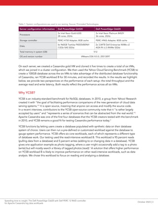 Speeding time to insight: The Dell PowerEdge C6620 with Dell PERC 12 ...