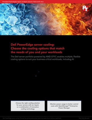 Dell PowerEdge server cooling: Choose the cooling options that match ...