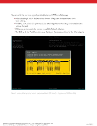 Managing VLANs from advanced partitioned NICs: Dell PowerEdge MX760c servers with Broadcom 57504 ...