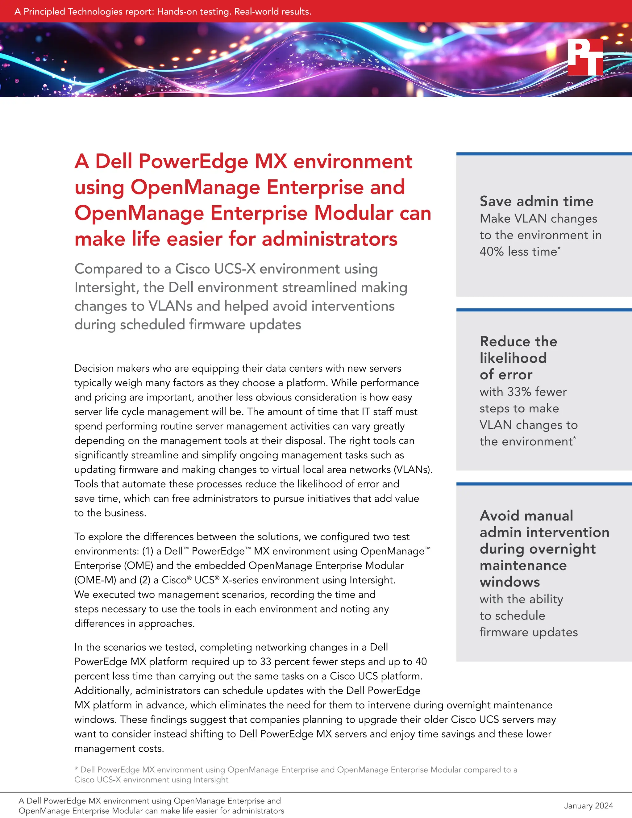 A Dell PowerEdge MX environment using OpenManage Enterprise and ...