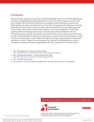 A Dell PowerEdge MX environment using OpenManage Enterprise and ...