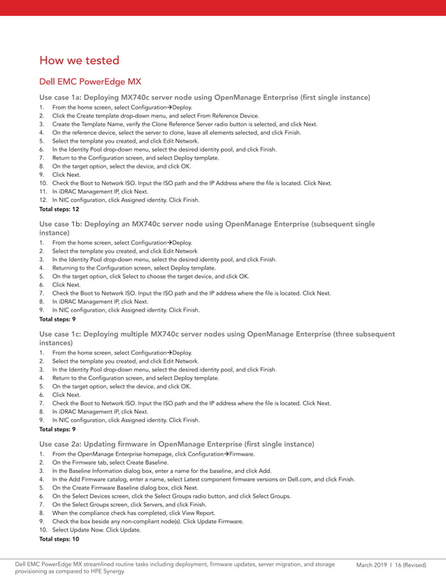 Dell EMC PowerEdge MX streamlined routine tasks including deployment ...