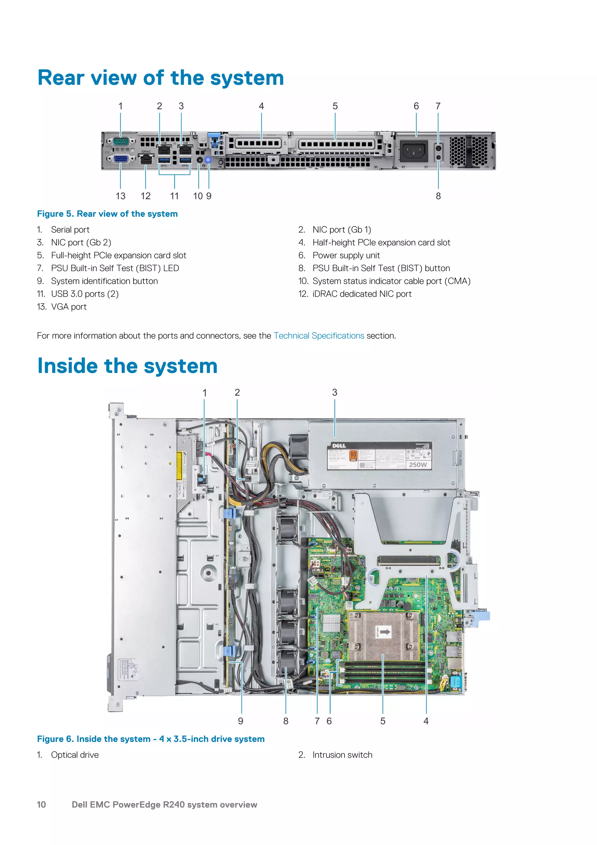 Dell EMC PowerEdge R240 Installation and Service Manual | PDF