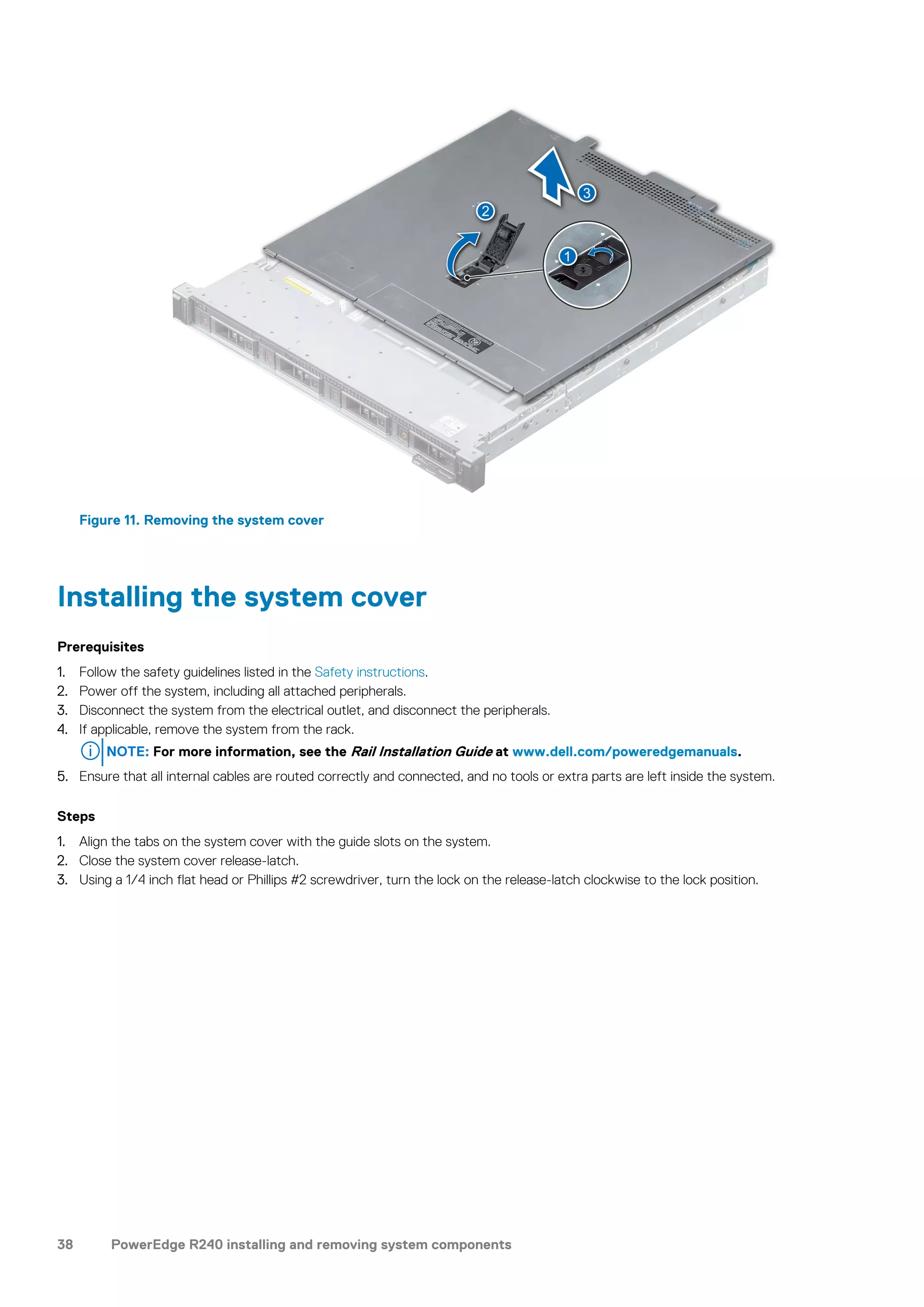 Dell EMC PowerEdge R240 Installation and Service Manual | PDF