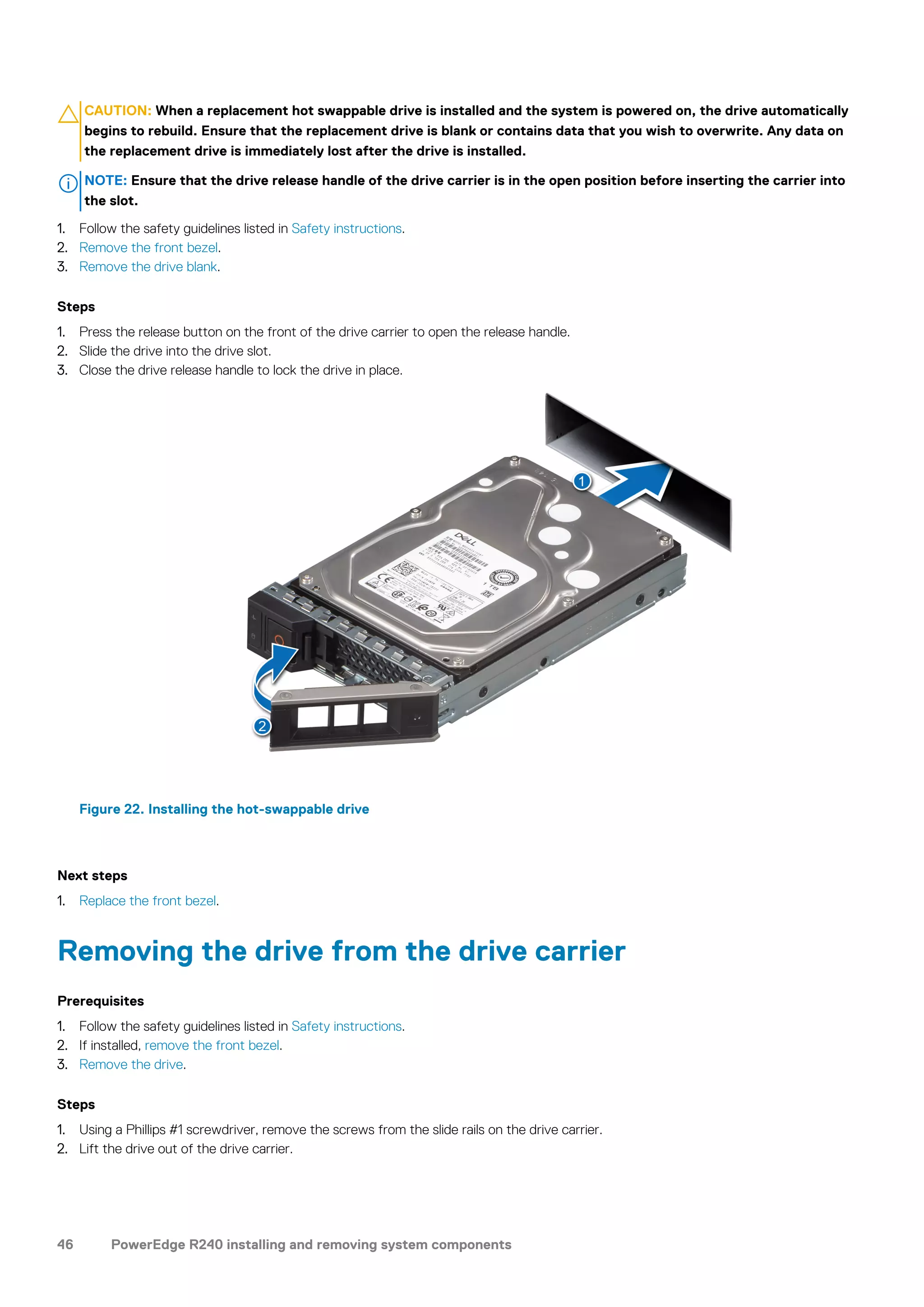 Dell EMC PowerEdge R240 Installation and Service Manual | PDF