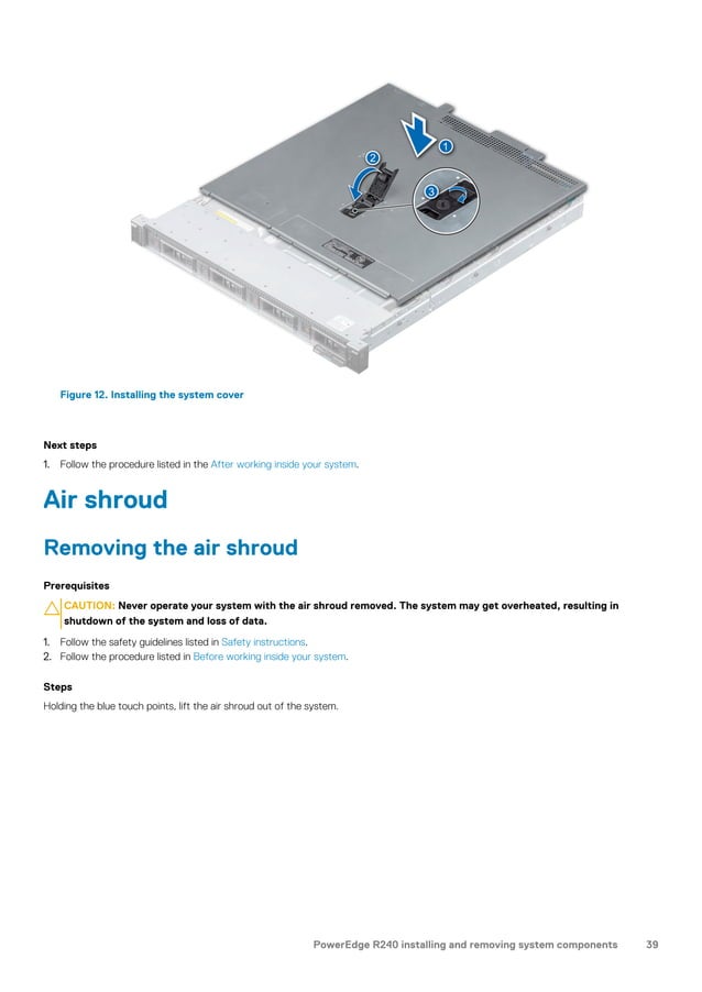 Dell EMC PowerEdge R240 Installation and Service Manual | PDF