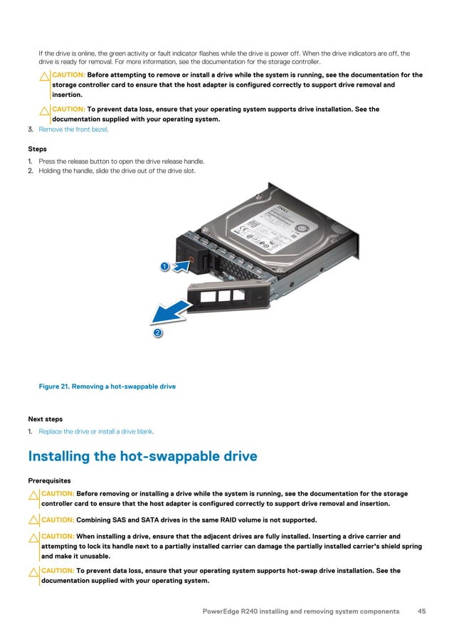 Dell EMC PowerEdge R240 Installation and Service Manual | PDF